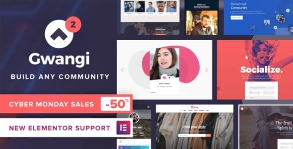 Gwangi – PRO Multi-Purpose Membership, Social Network & BuddyPress Community Theme • GNU Elements