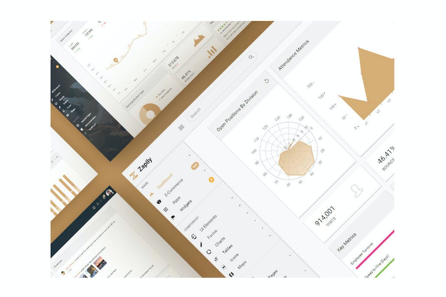 Zapily - Responsive Bootstrap Admin & Powerful UI • GNU Elements